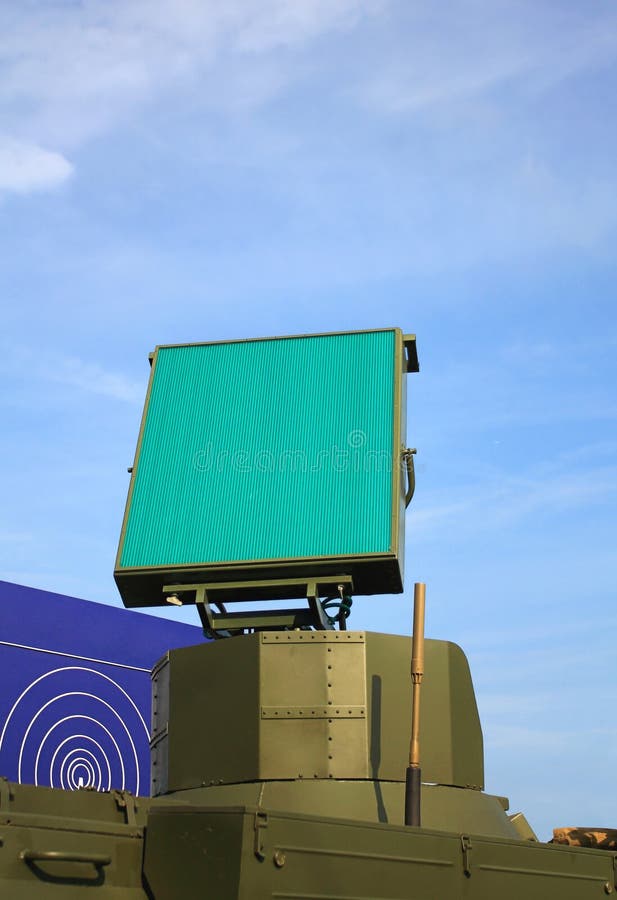 Radar Antenna of the Air Defence System Stock Image - Image of dish ...