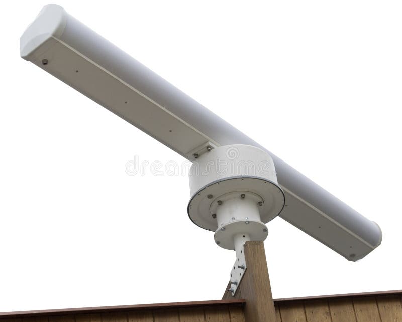 Radar antenna on white stock image. Image of scanning - 240131355