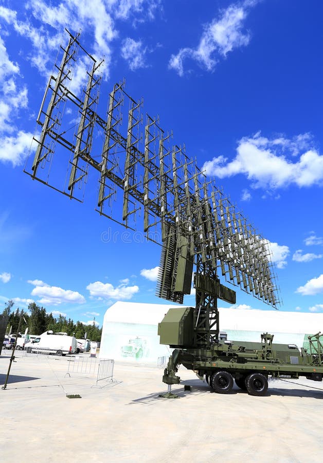 Radar antennas stock photo. Image of phased, platform - 64996772