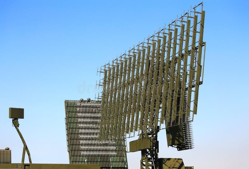 Radar antennas stock image. Image of radar, group, platform - 58830597