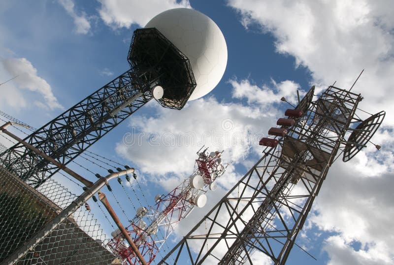 Radar base stock photo. Image of exploration, research - 50580290