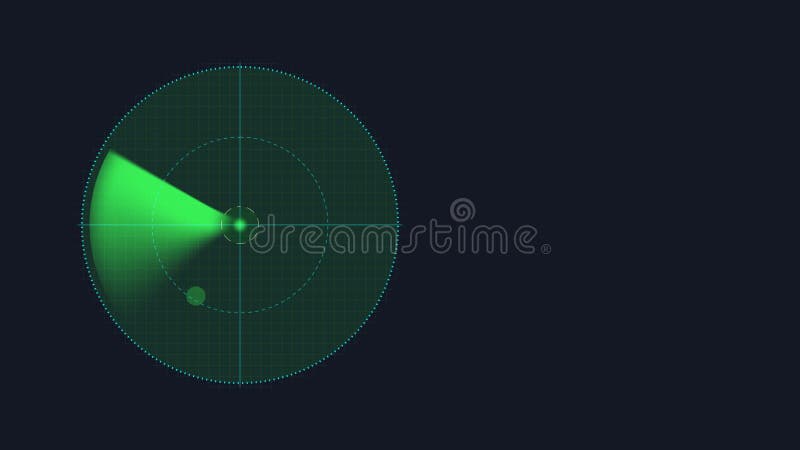 Radar Blip Screen. Abstract Animation Stock Footage - Video of digital ...