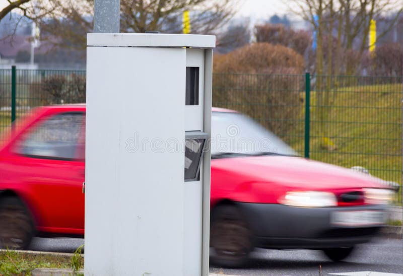 Radar box - speed control stock image. Image of station - 52482795