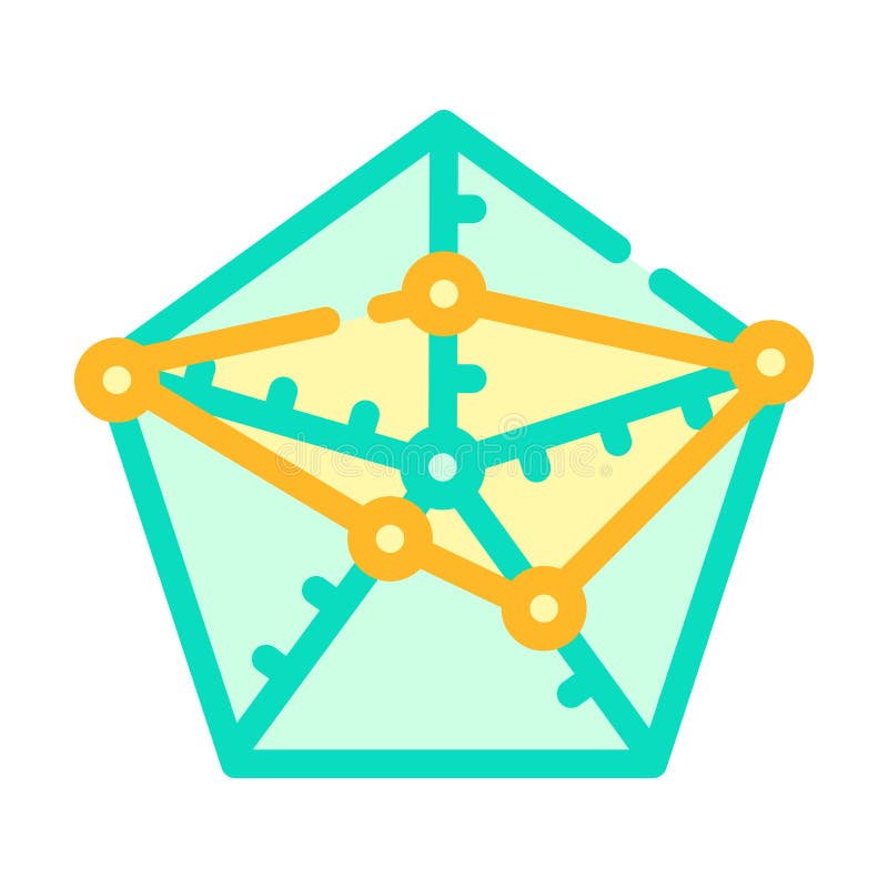 Radar Chart Icon on White Background. Radar Chart Symbol Stock ...