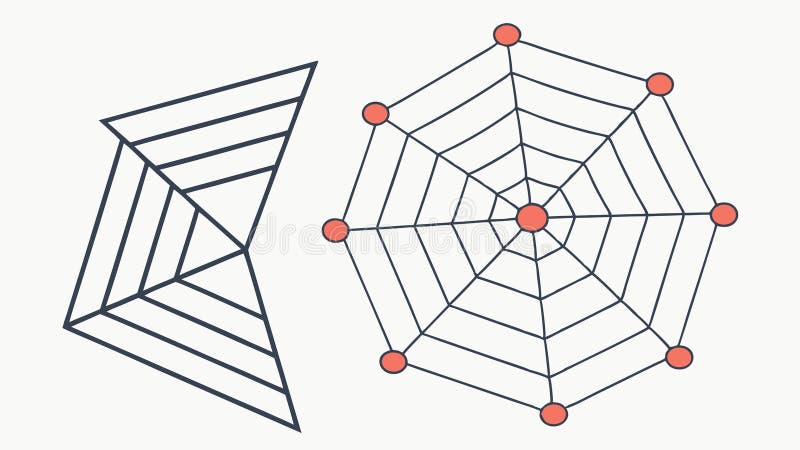 Radar Chart with Data Points, Performance Analysis Graph, Vector Design ...