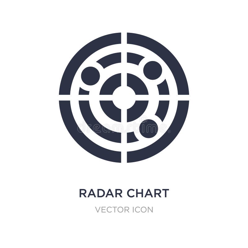Radar Chart Icon in Different Style Vector Illustration. Two Colored ...