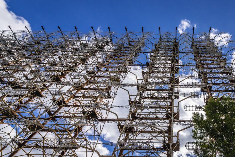 Radar in Chernobyl Zone stock image. Image of desolate - 92529143