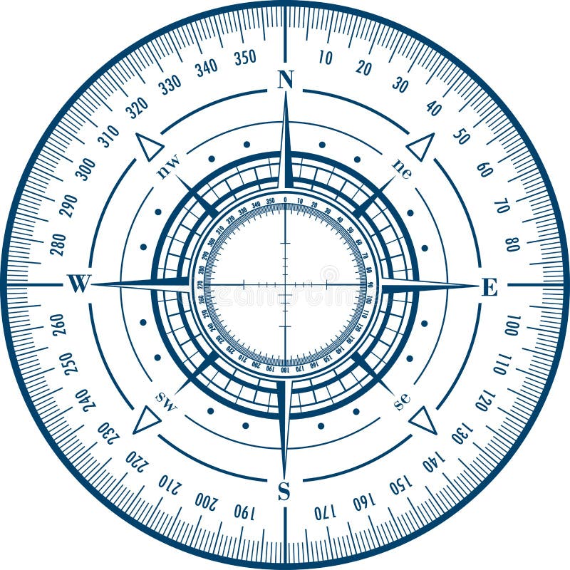 Compass Rose stock vector. Illustration of exploration - 7290106