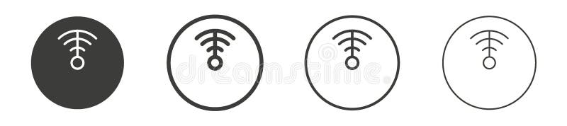 Radar Detection Icon Vector Set on White Background Stock Vector ...