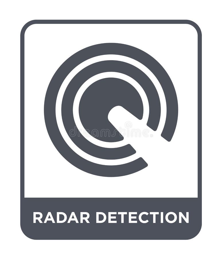 Radar Detection Icon in Trendy Design Style. Radar Detection Icon ...