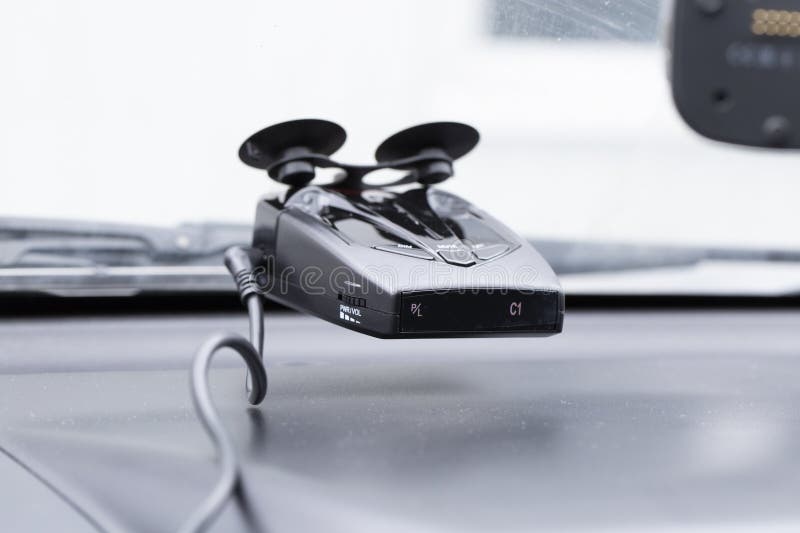 Radar Detector for Car. Radar Detection for Speed Detection Stock Image ...