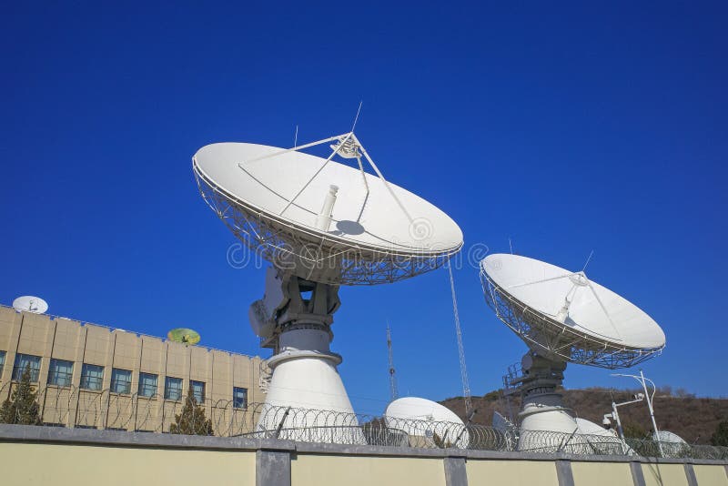 Radar Device in Radar Station Stock Photo - Image of technology, future ...
