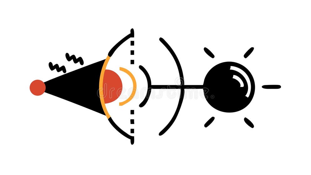 Radar Echo Location and Detection System Icon, Vector Design Generative ...