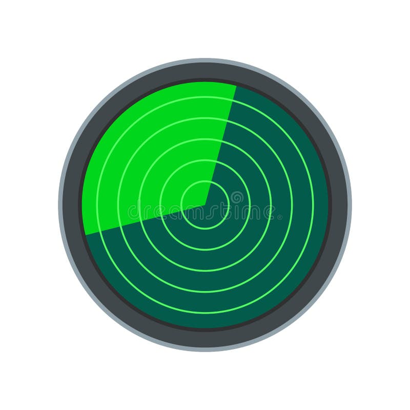 Radar flat icon stock vector. Illustration of icon, flat - 84795615