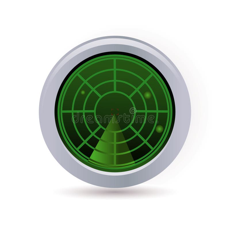World radar stock vector. Illustration of green, alert - 7848196
