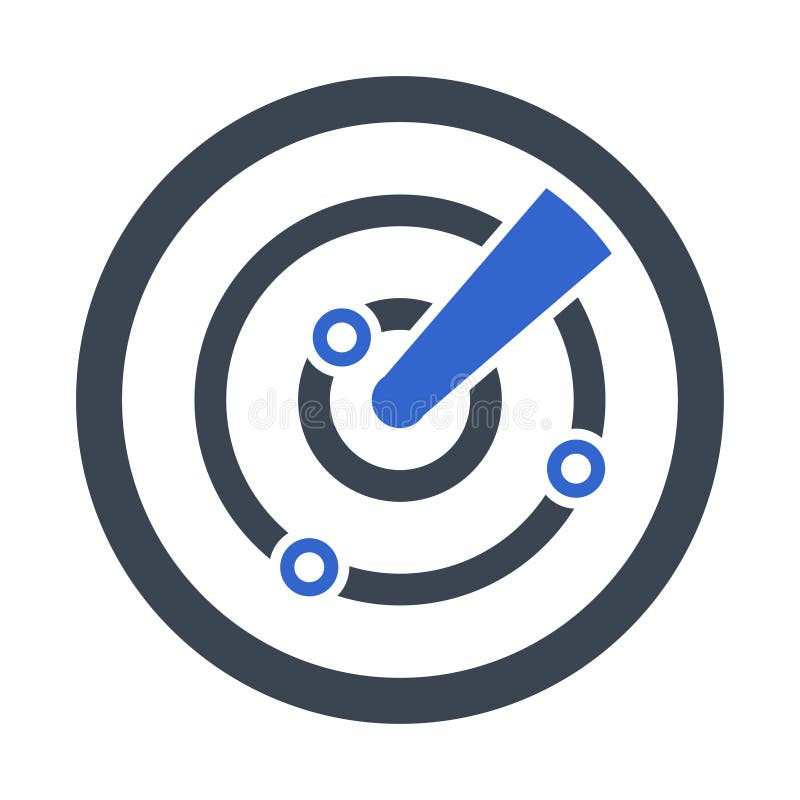 Radar icon stock vector. Illustration of range, icon - 260609971