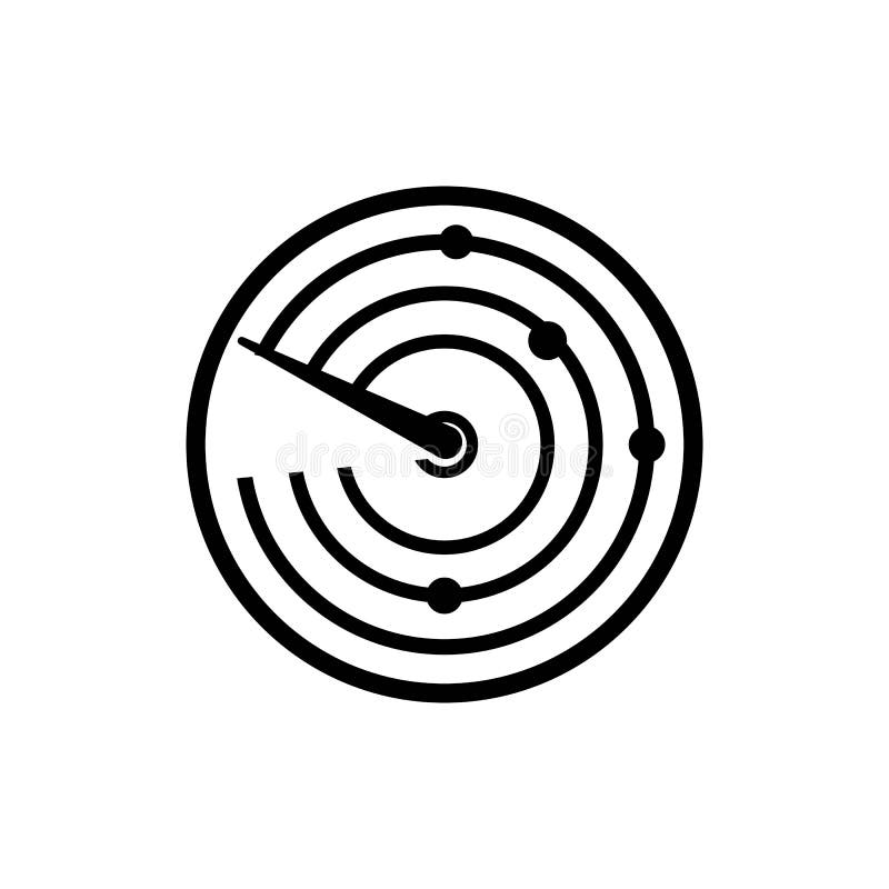 Radar icon logo vector stock illustration. Illustration of vector ...