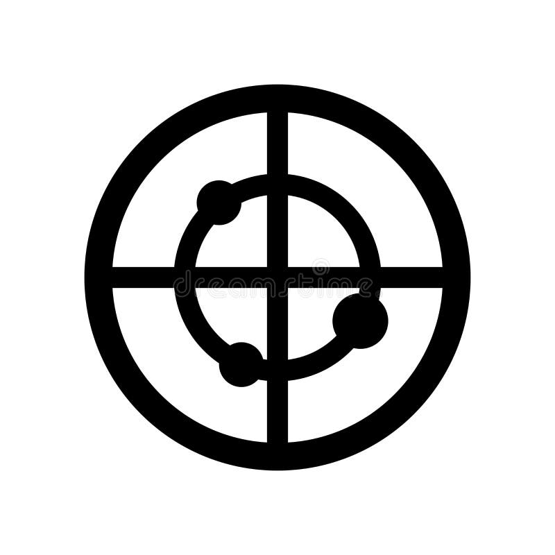 Radar Icon Vector Isolated On White Background, Radar Sign , Line Or ...