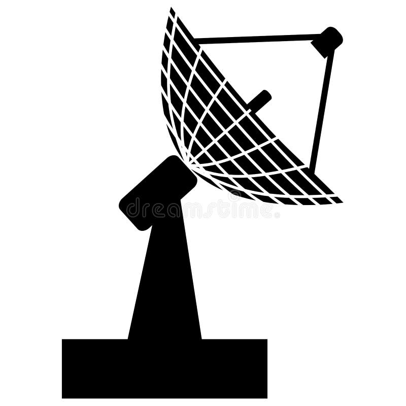 Radar stock vector. Illustration of aerial, space, communication - 41175461