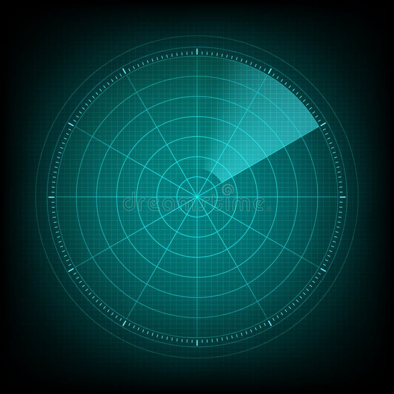 Radar interface future stock vector. Illustration of icon - 91629893