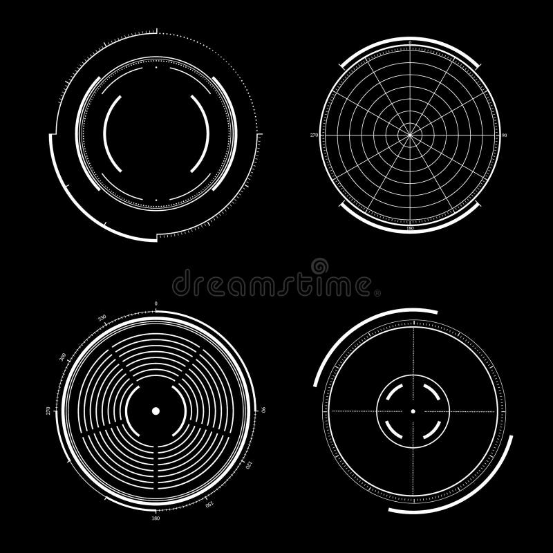 Radar interface future stock vector. Illustration of military - 91629970
