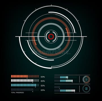 Radar interface future stock vector. Illustration of sign - 92106428