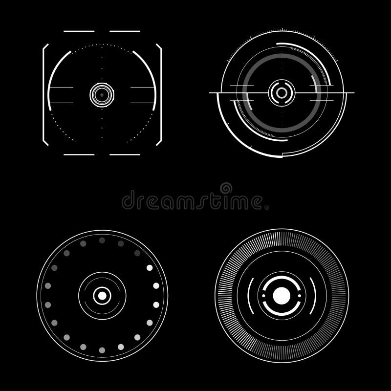 Radar interface future stock illustration. Illustration of equipment ...