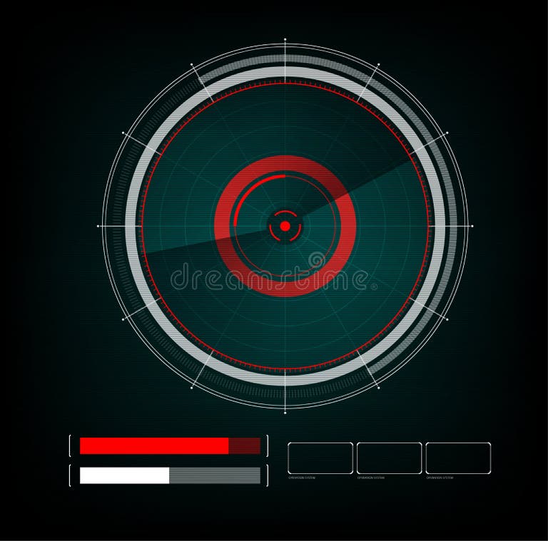 Radar interface future stock vector. Illustration of screen - 92107576