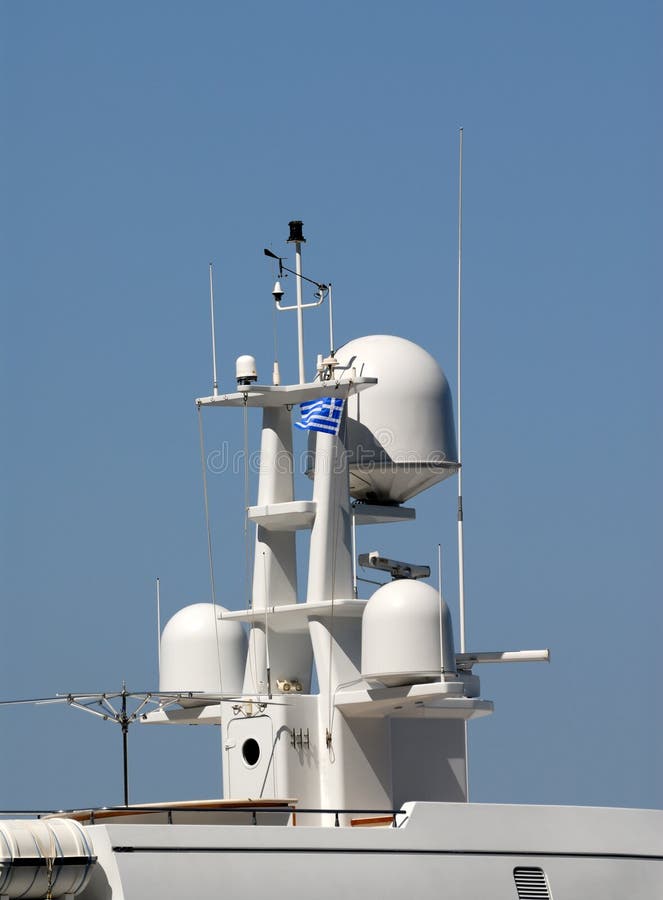 The Radar-mast on an Cruse Ship Stock Photo - Image of aqua, europe ...