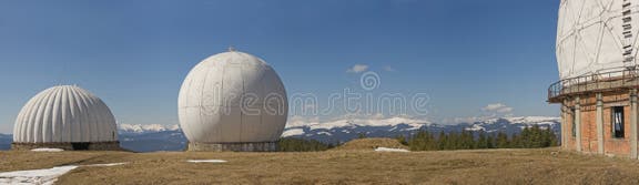 Radar in mountain stock image. Image of satellite, power - 5316687
