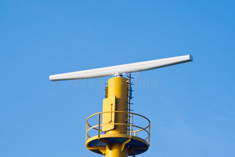 Radar post stock image. Image of iron, coast, ship, nautical - 18611625