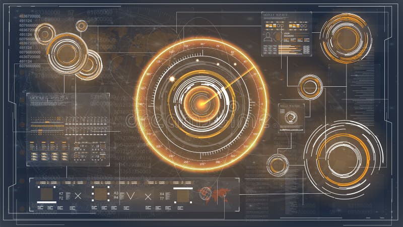 Radar, Great Design for Any Purposes. Futuristic Technology Hud Screen ...