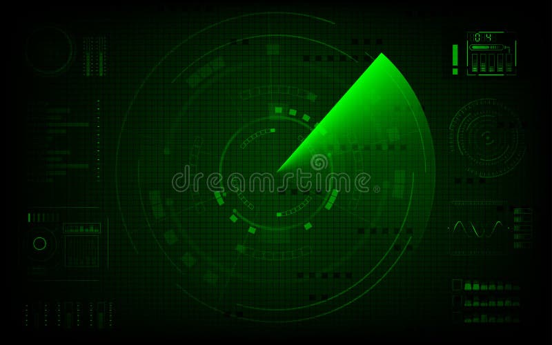 Radar Scan Searching Concept Abstract Technology Stock Vector ...