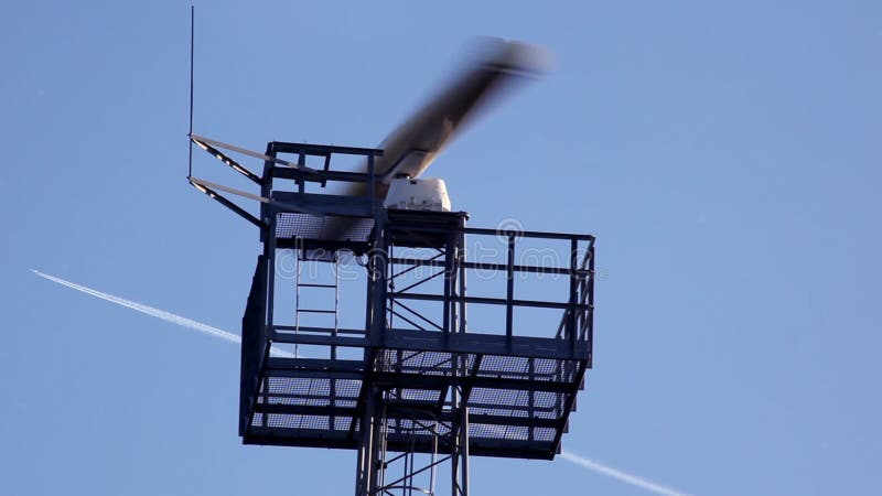 Radar scanning sky stock video footage. Video of detector - 37723946