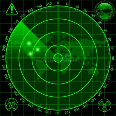 Radar screen stock vector. Illustration of searching - 26768481