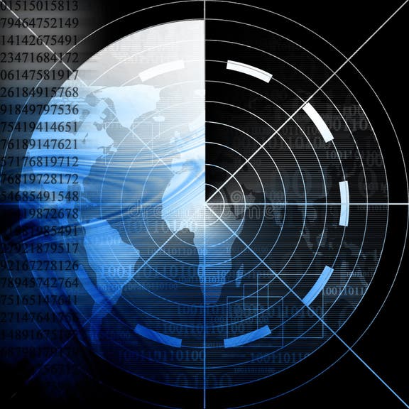 Radar screen stock illustration. Illustration of signal - 4205492