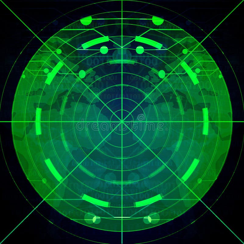 Radar screen stock illustration. Illustration of detection - 6244074