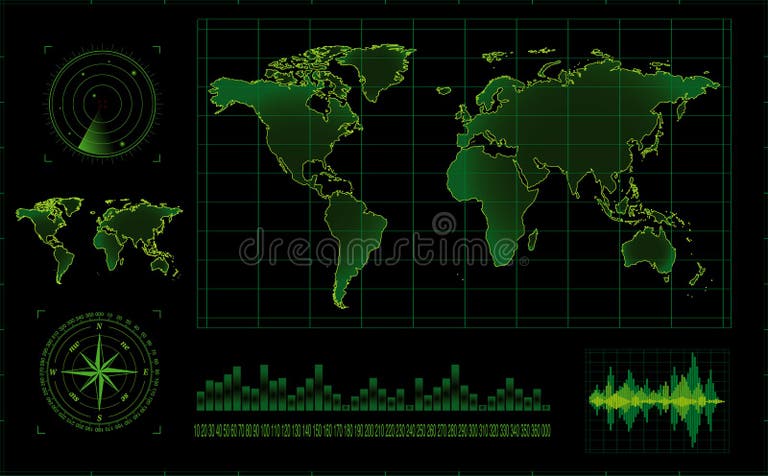 Compass Radar Stock Illustrations – 2,838 Compass Radar Stock ...