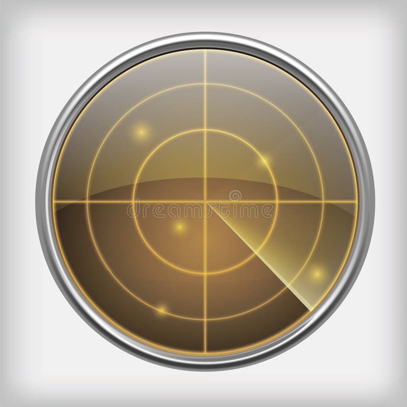 Radar Screen Icon stock vector. Illustration of satellite - 24113400