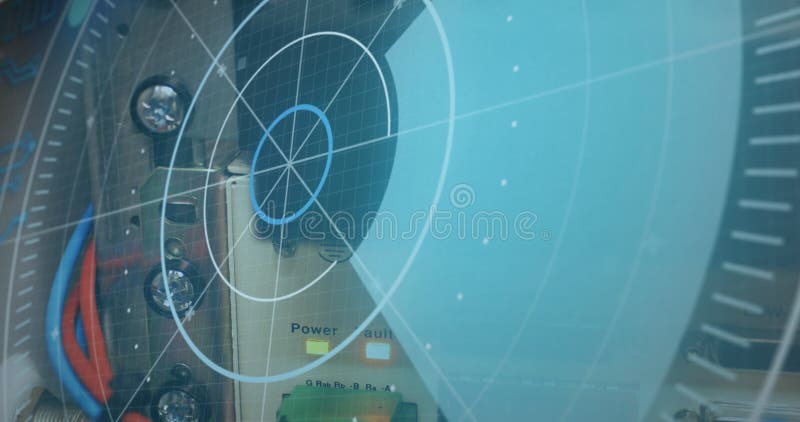 A Radar Screen Displays Tracking Information, with Copy Space Stock ...