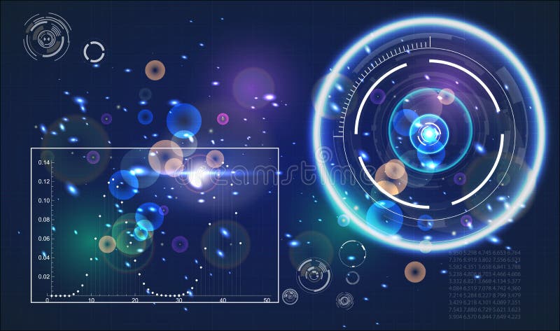 Radar Screen.Futuristic User Interface Stock Vector - Illustration of ...