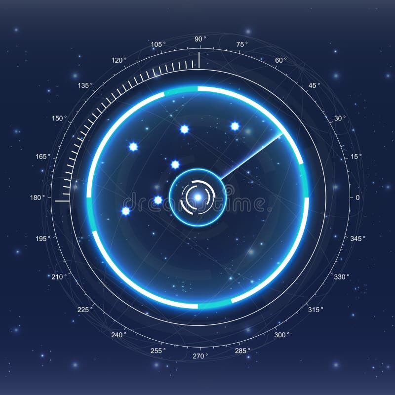 Radar Screen.Futuristic User Interface Stock Illustration ... Radar Screen.Futuristic User Interface Stock Illustration ...