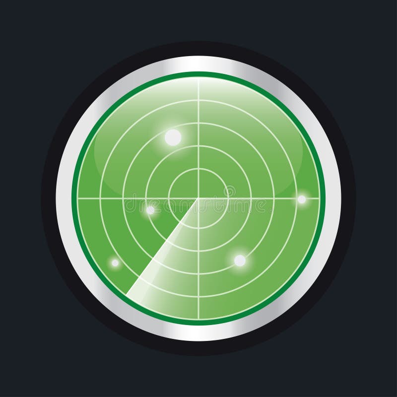 Radar Screen. HUD Interface Element Stock Vector - Illustration of ...