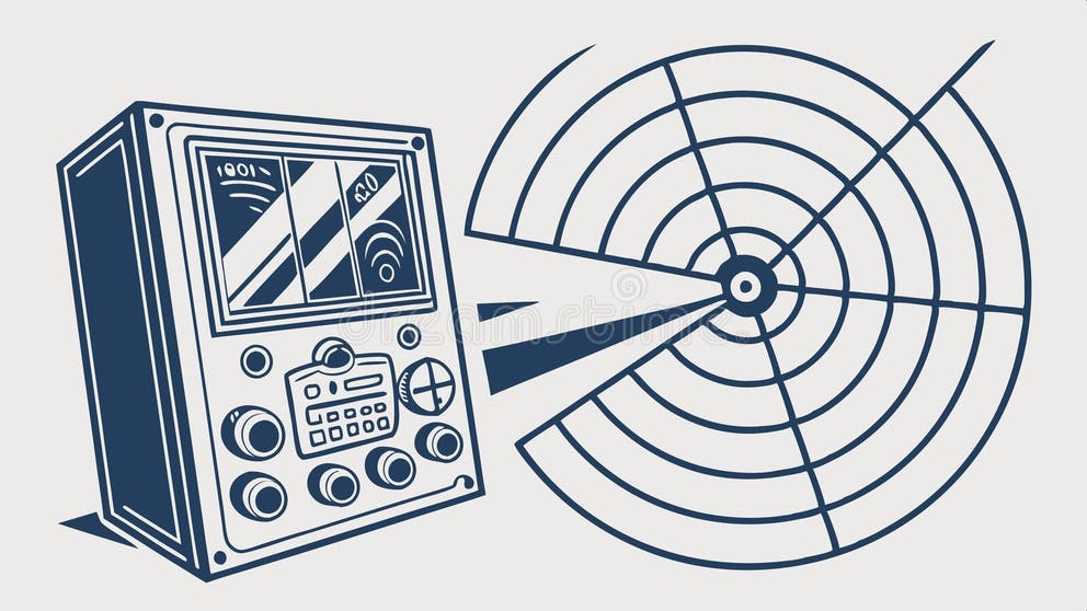 Radar Screen Illustration, Technology Interface, Digital Radar ...