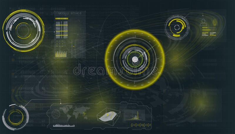 Radar Screen. Vector Illustration for Your Design Stock Vector ...