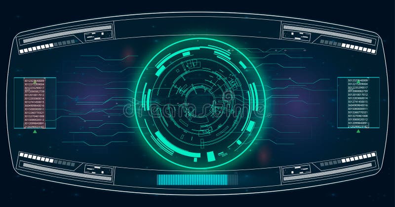 Radar Screen. Vector Illustration for Your Design. Technology ...