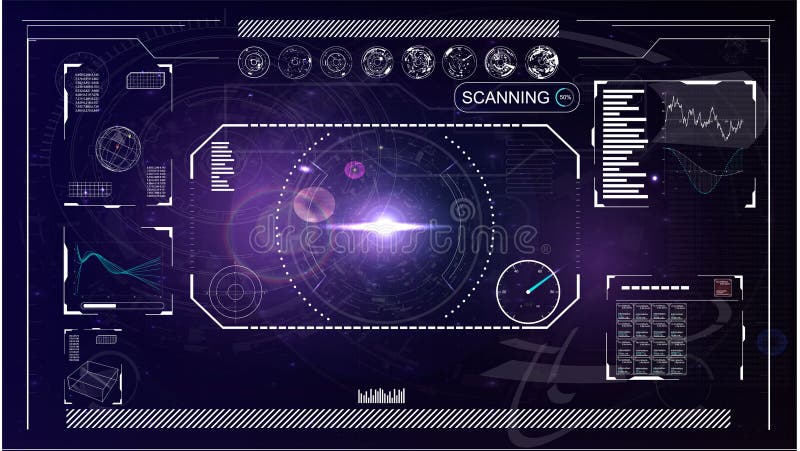 Radar Screen. Vector Illustration for Your Design. Technology ...