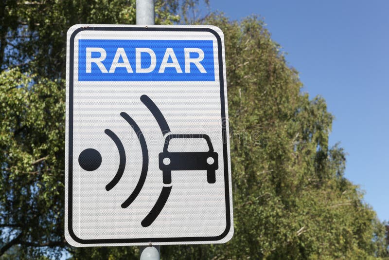 Radar signal on a road stock photo. Image of signal, police - 76043350