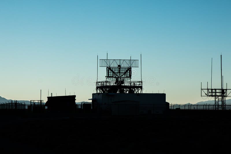 Radar Silhouette stock photo. Image of building, technology - 268967184