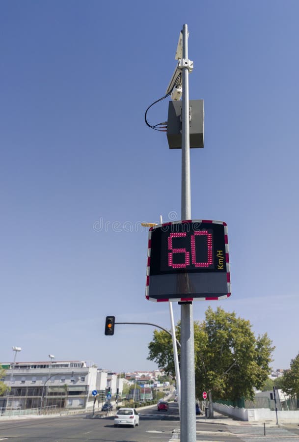 Radar Speed Sign Warning of Excessive Speed Editorial Photo - Image of ...